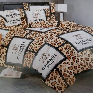 Channel Bedsheet and Duvet set with four pillow cases